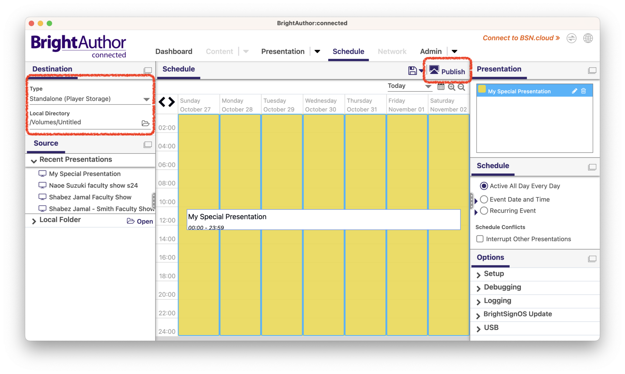 How to Create a BrightSign Presentation – Smith College Imaging Center ...