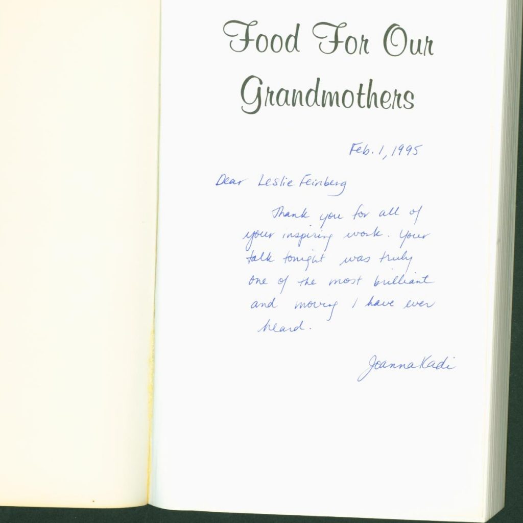 The Leslie Feinberg Library: Signed Copies – An Exploration of Signed ...