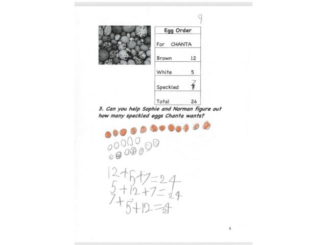 Student Work – Math Stories