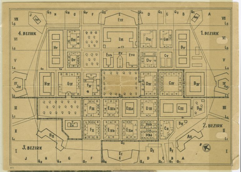Map of Theresienstadt | Theresienstadt Archive